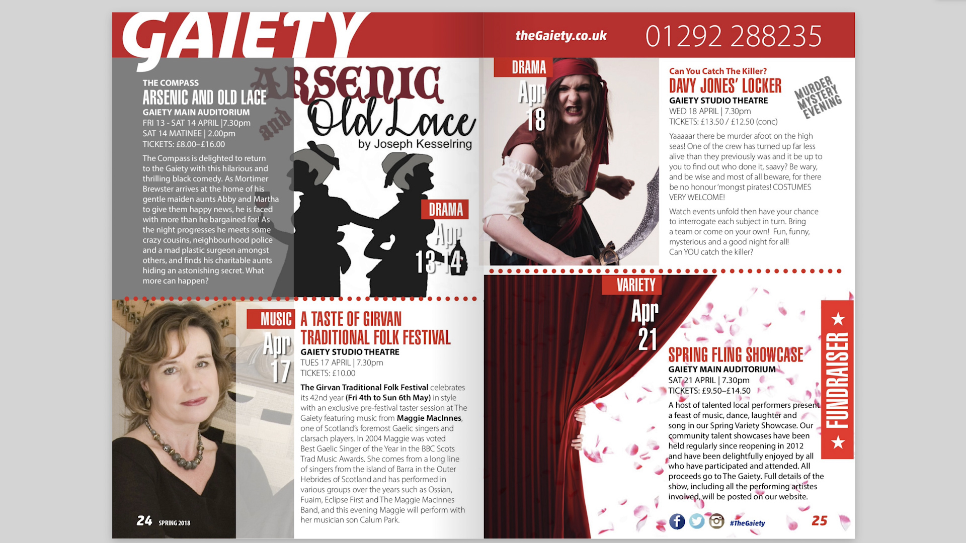 The Gaiety Theatre Logo | Maas Creatives